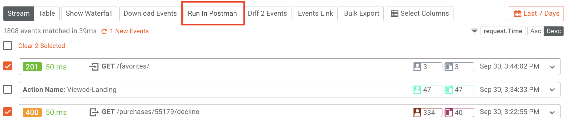 Using Moesifs Live Event Log To Filter And Inspect Api Calls And Events Moesif Blog