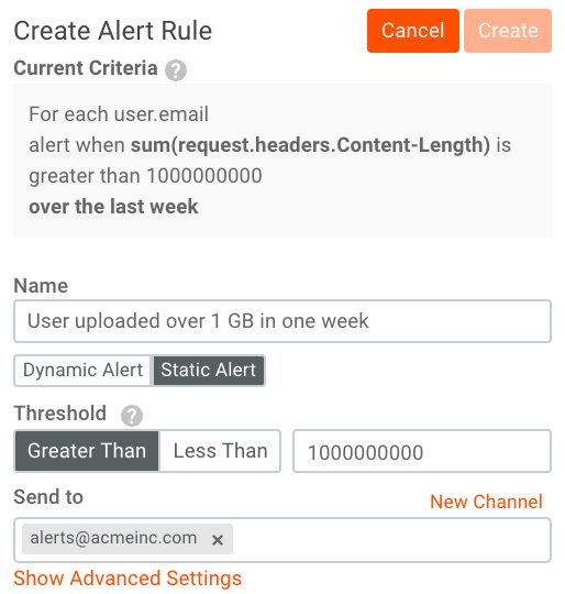 Creating Alert Rules | Moesif Docs