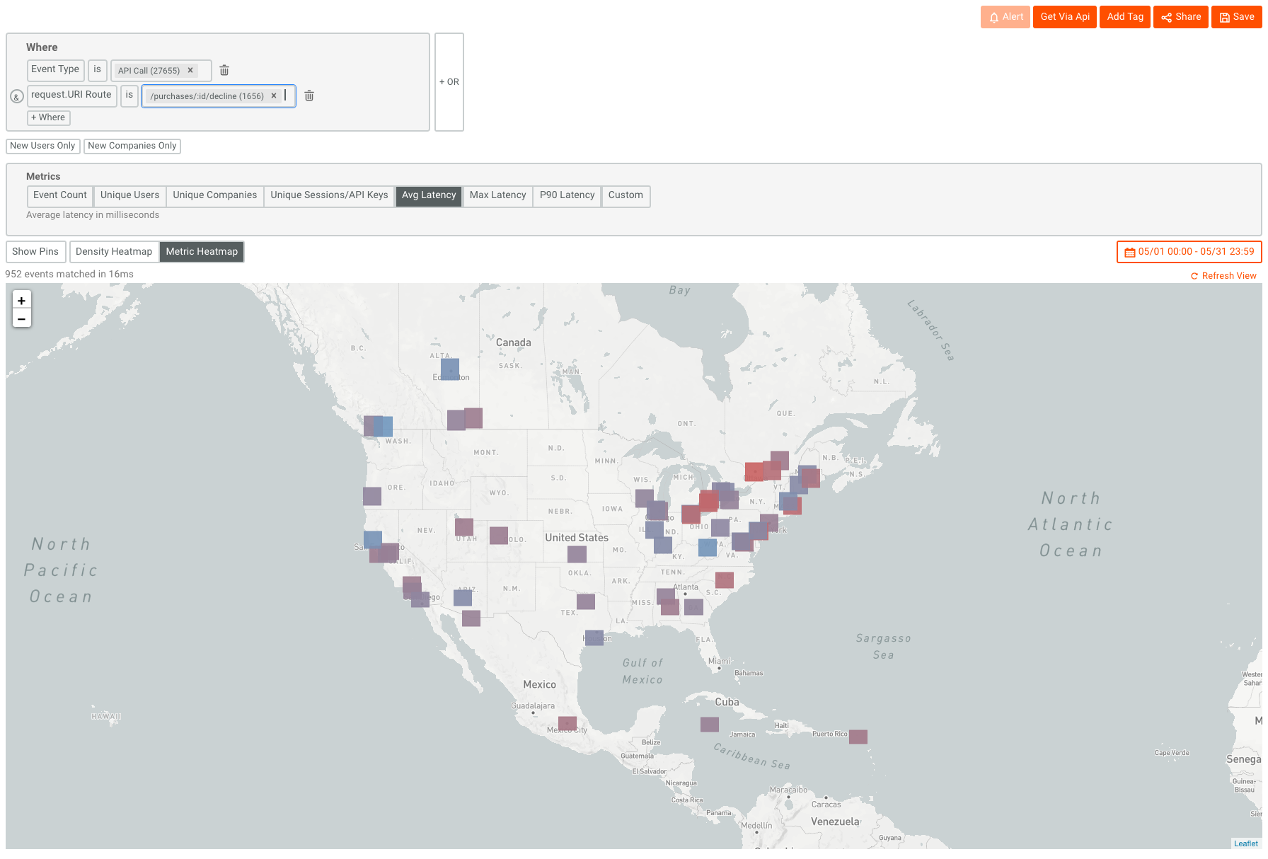 API Analytics Heatmap Reports Moesif Docs