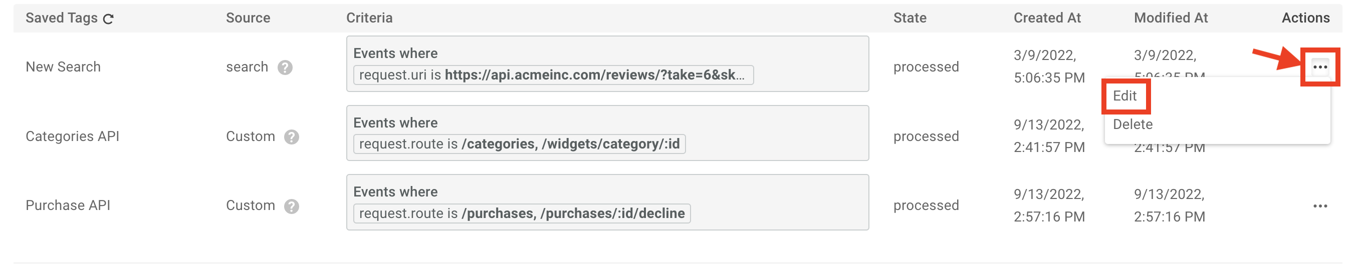 Event Tags | Moesif Docs
