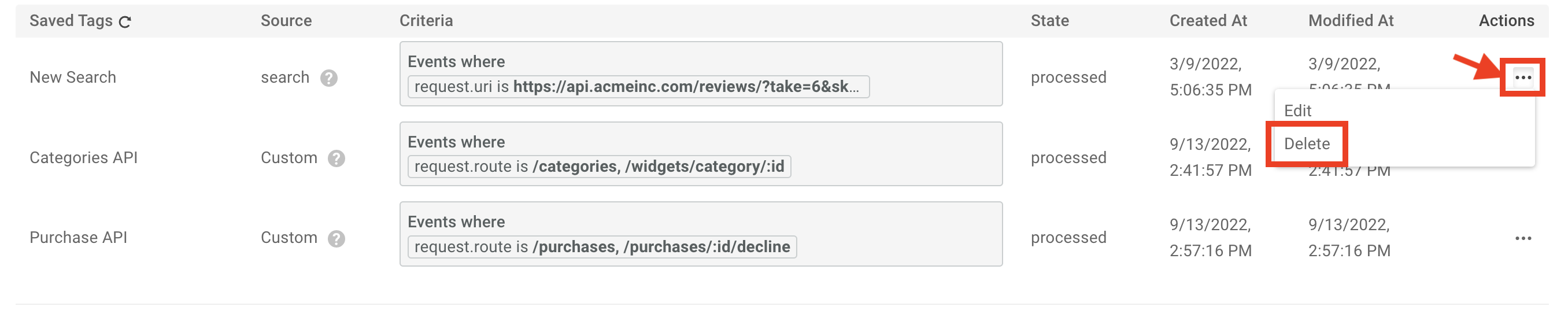 Event Tags | Moesif Docs