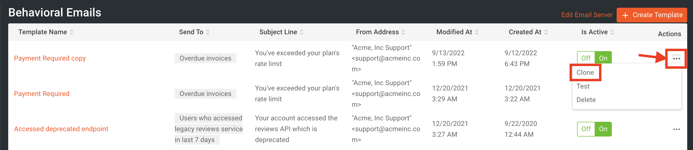 Setup Behavioral Emails | Moesif Docs