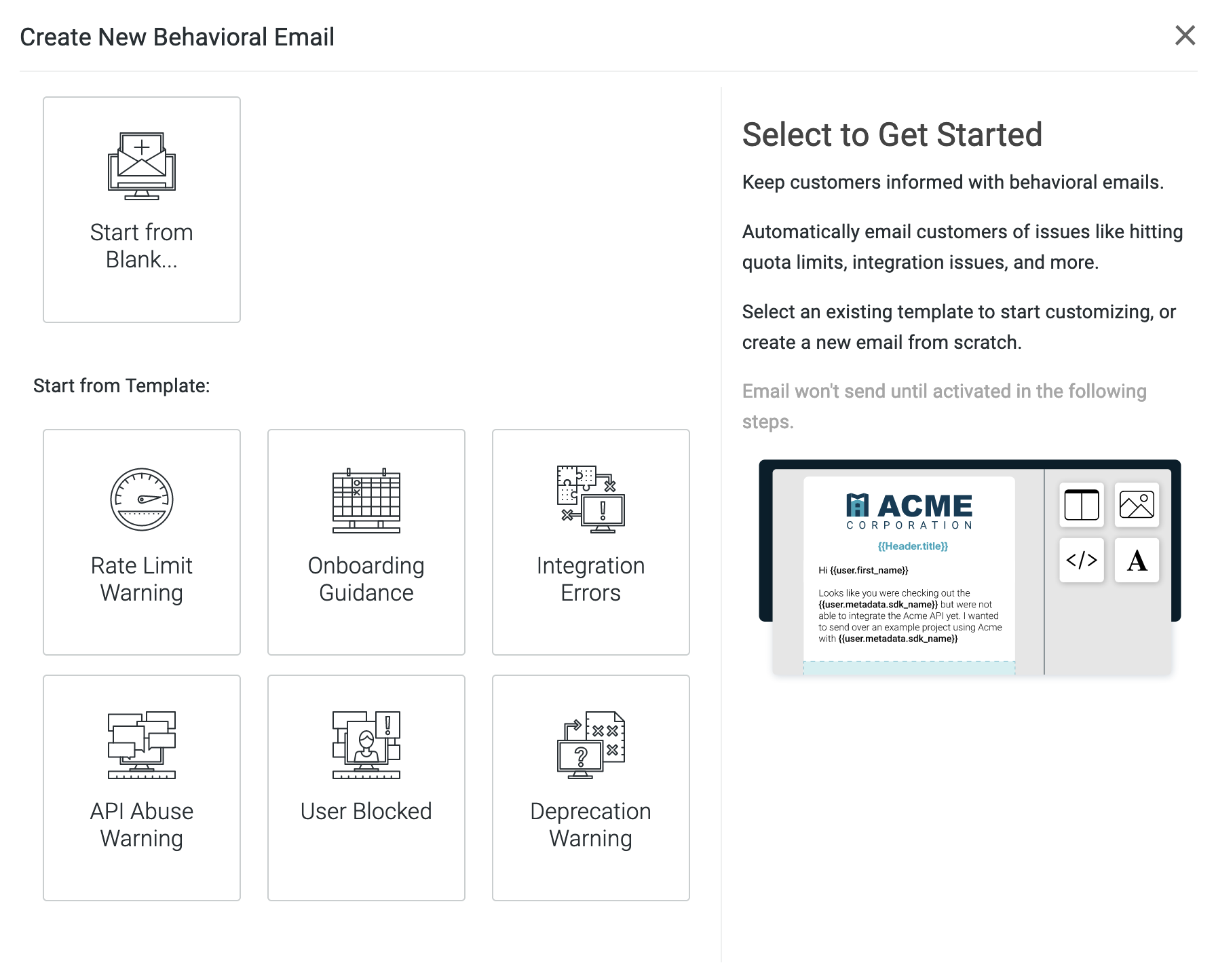 Setup Behavioral Emails | Moesif Docs