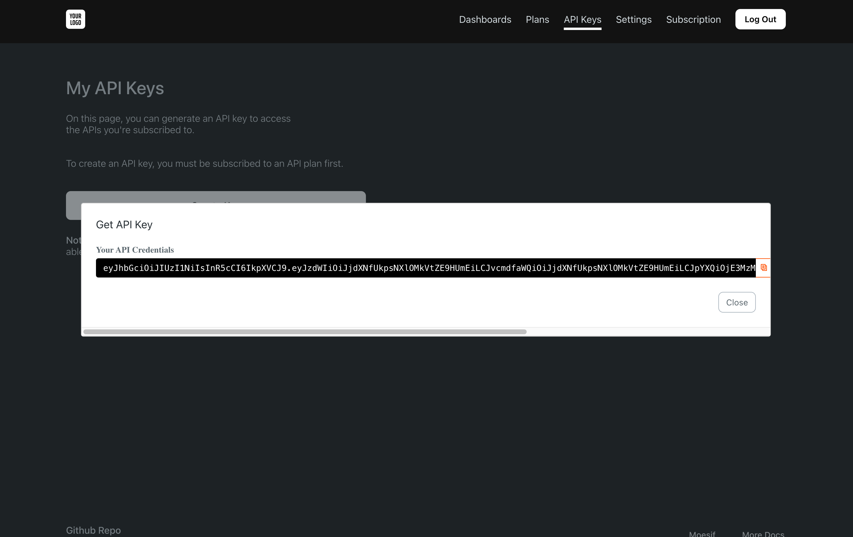 Using The Developer Portal Moesif Docs