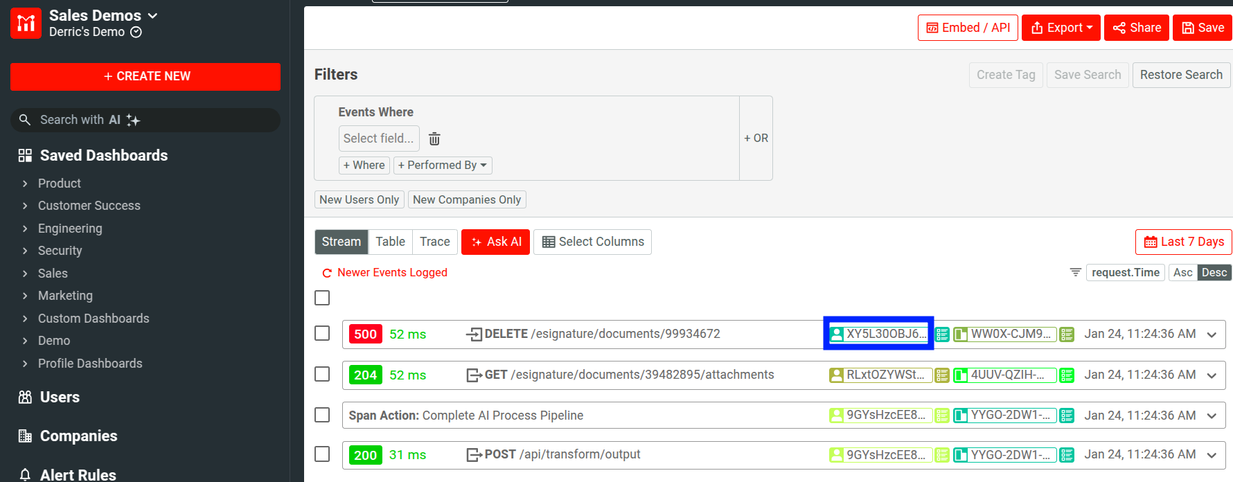 Identifying Users | Moesif Docs