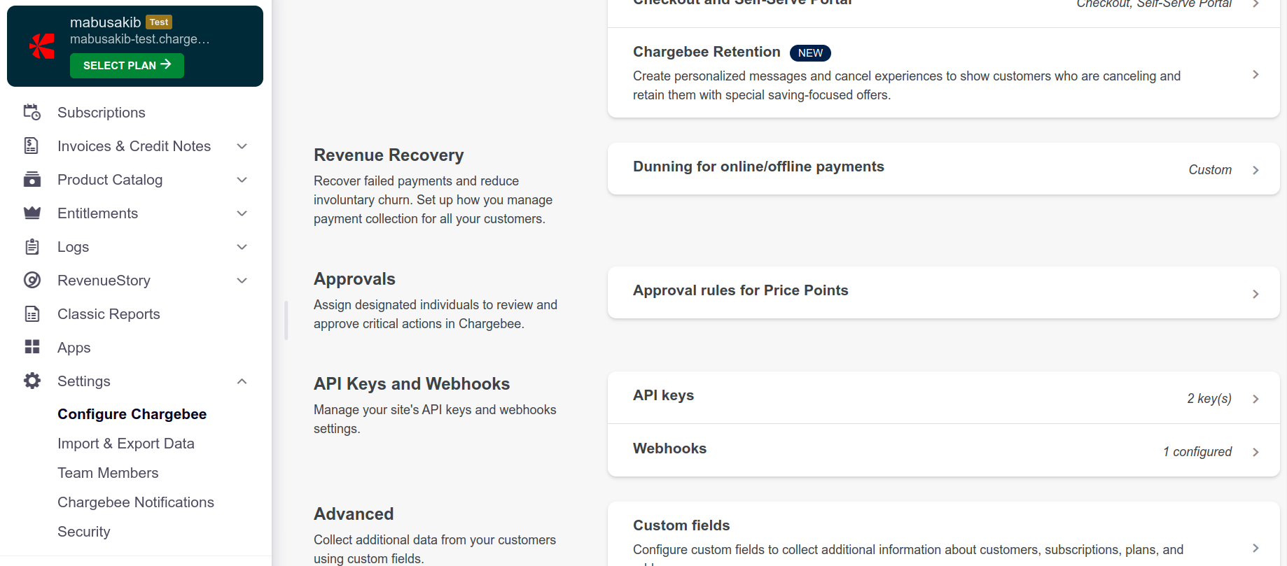 Integrating with Chargebee | Moesif Docs