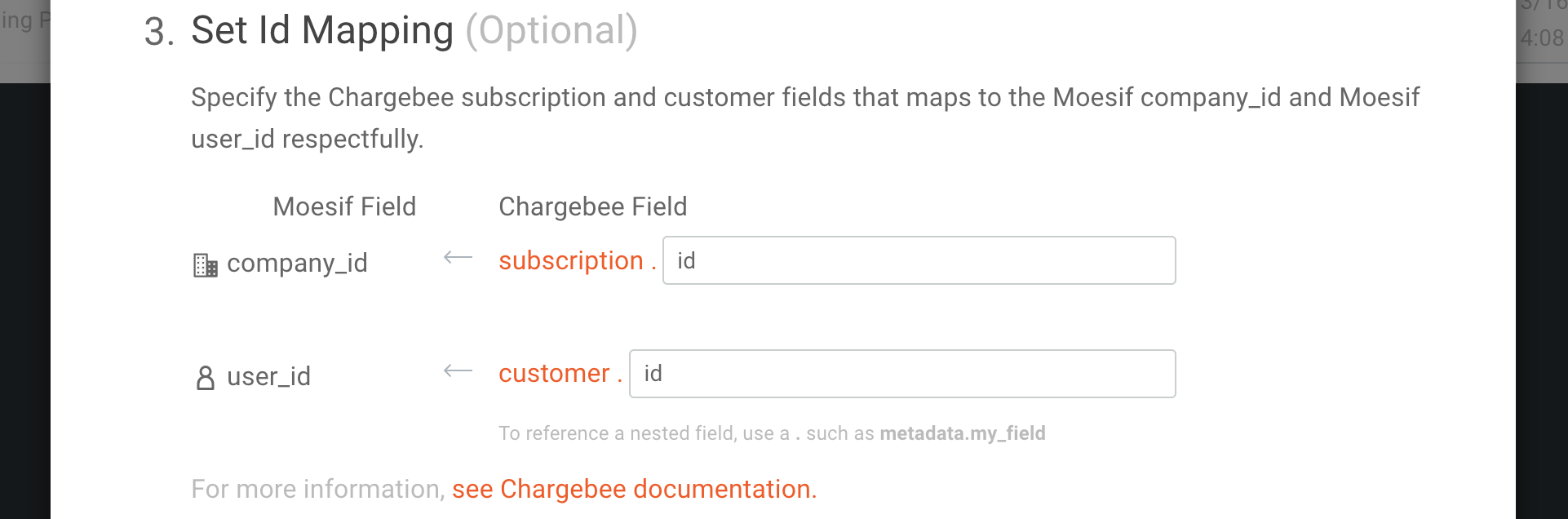 Integrating with Chargebee | Moesif Docs