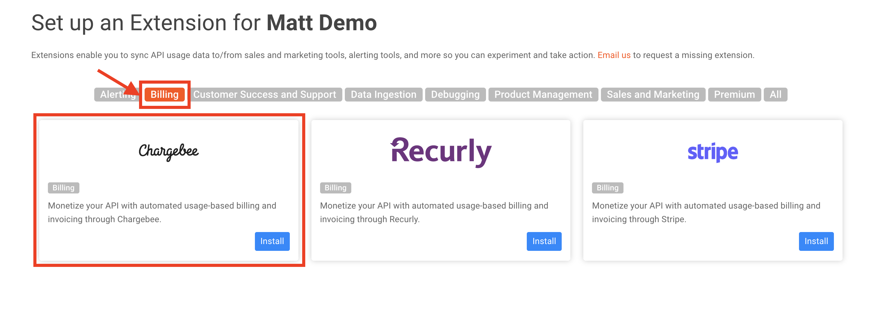 Integrating with Chargebee | Moesif Docs