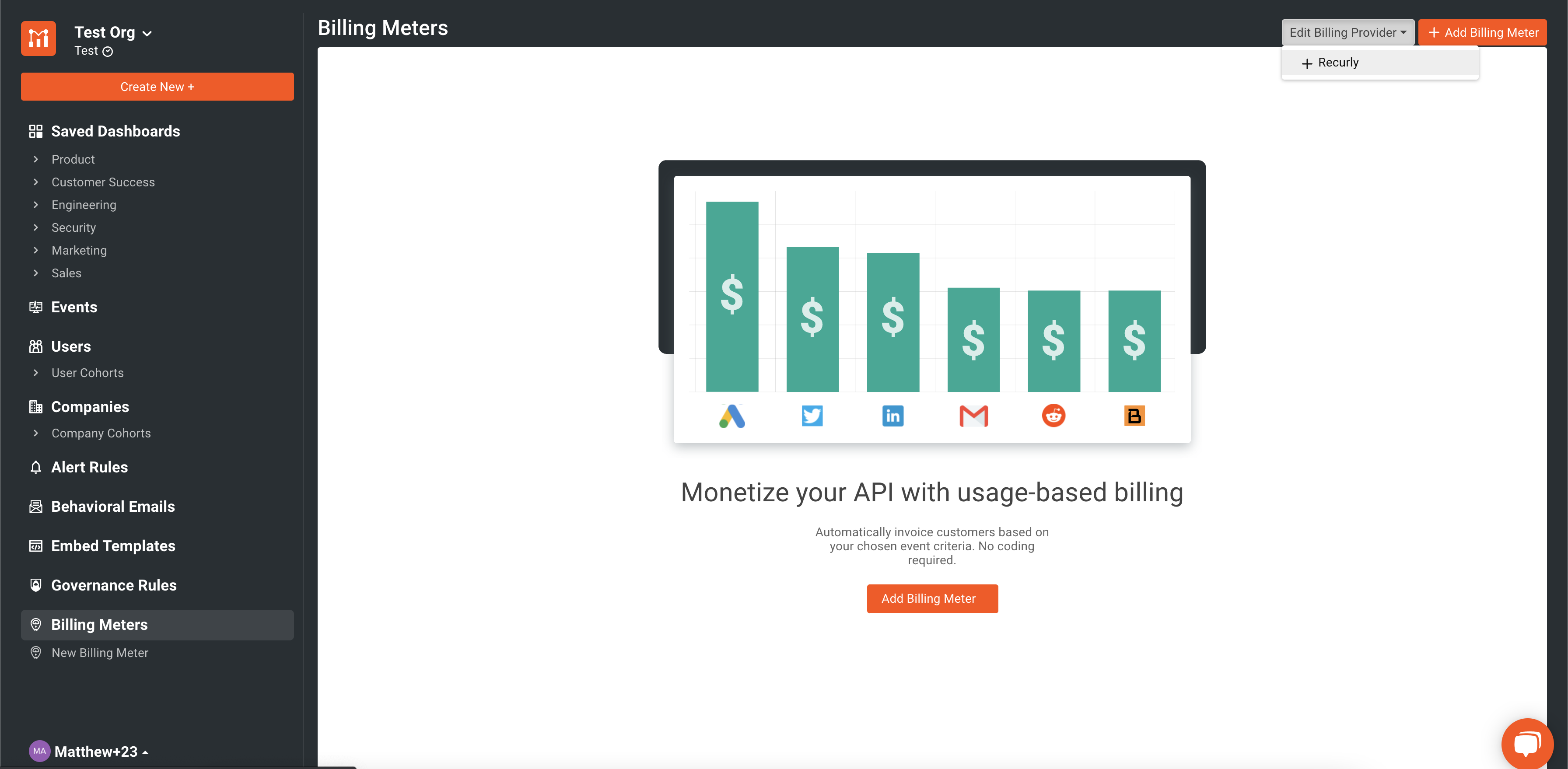 Integrating with Recurly | Moesif Docs