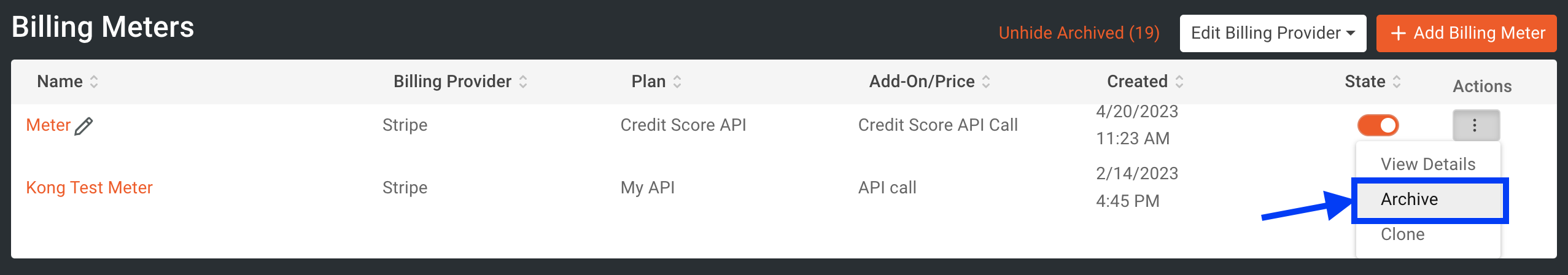 Creating Billing Meters | Moesif Docs