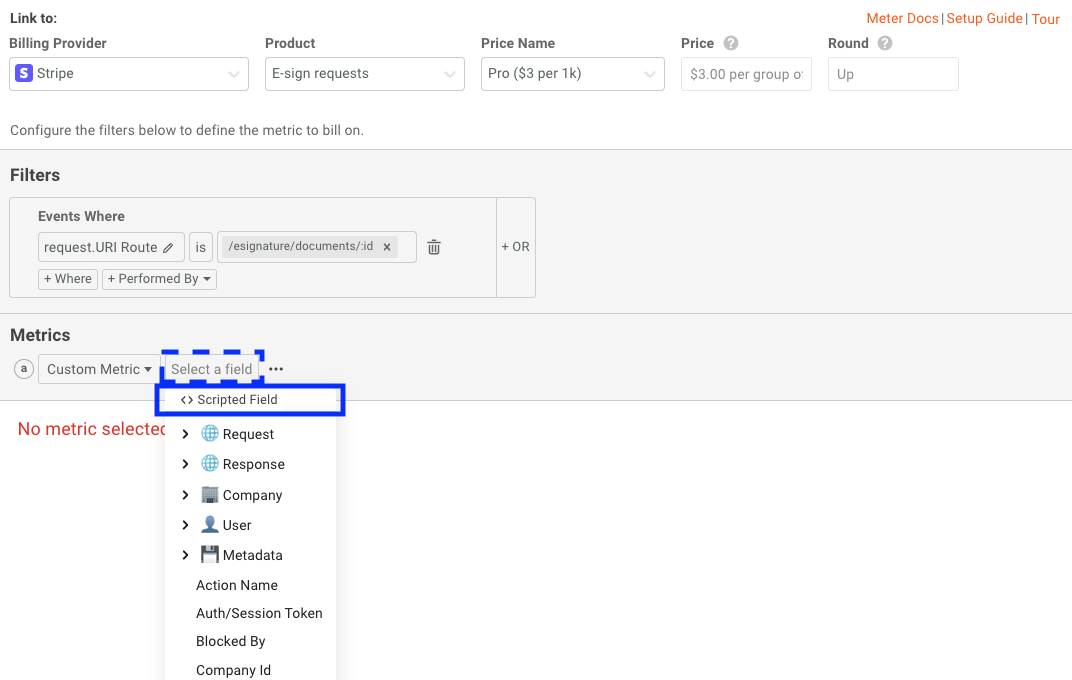 Creating Billing Meters | Moesif Docs