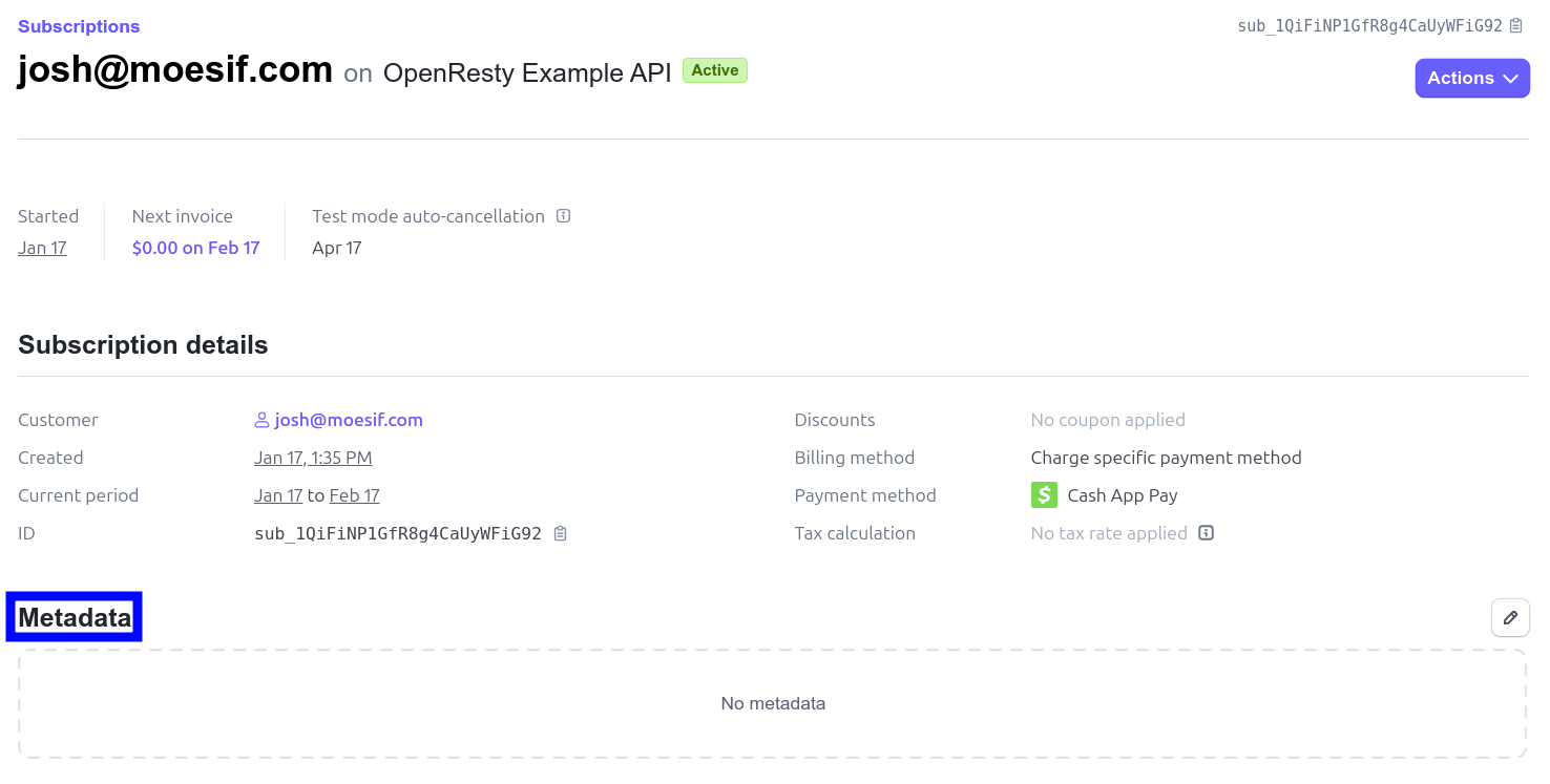 Integrating With Stripe Moesif Docs