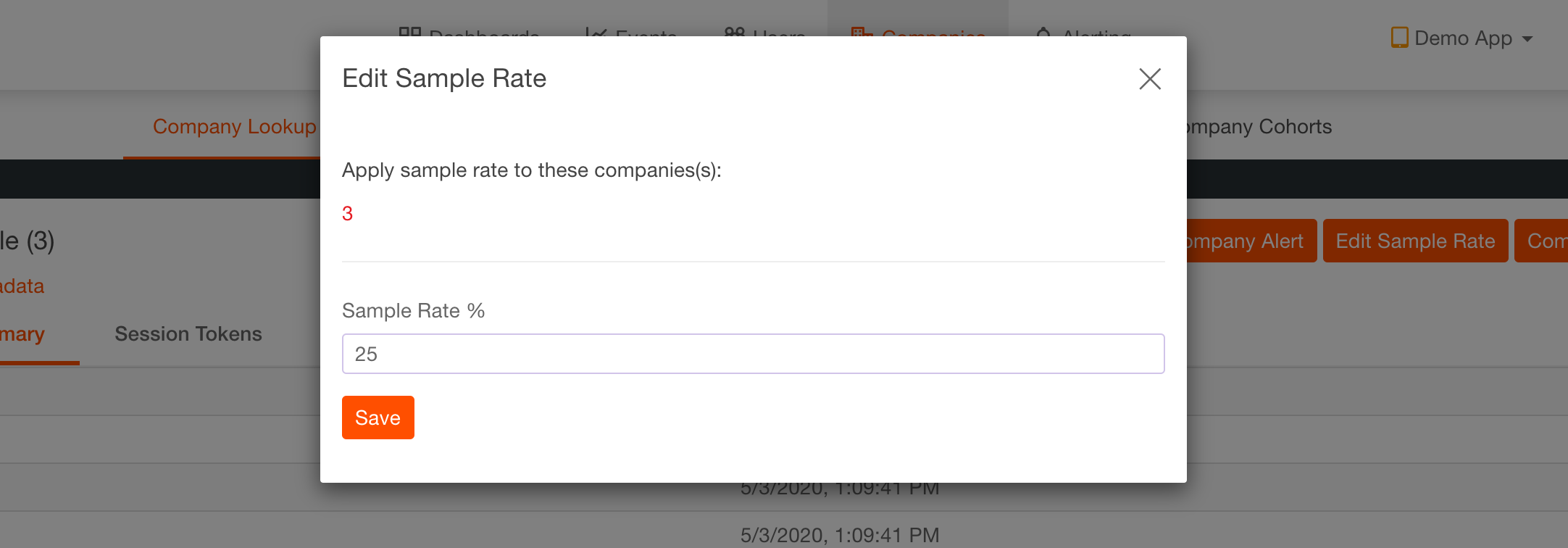 Dynamic Sampling | Moesif Docs