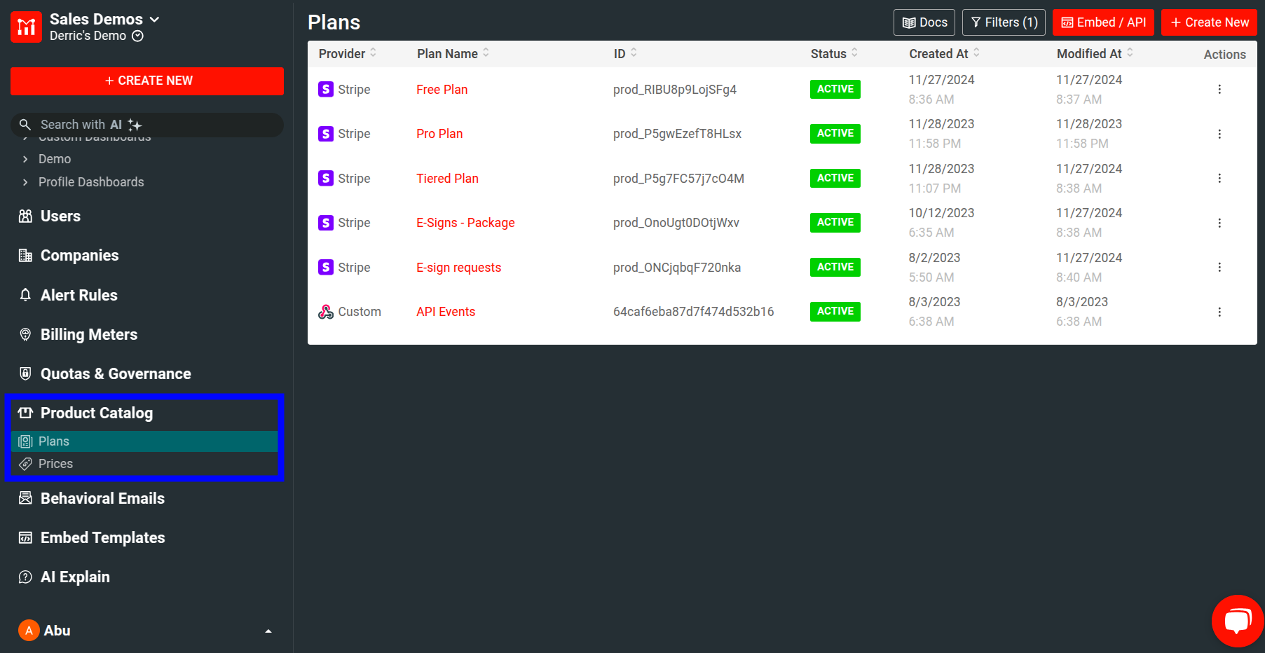 Introduction To The Product Catalog Moesif Docs