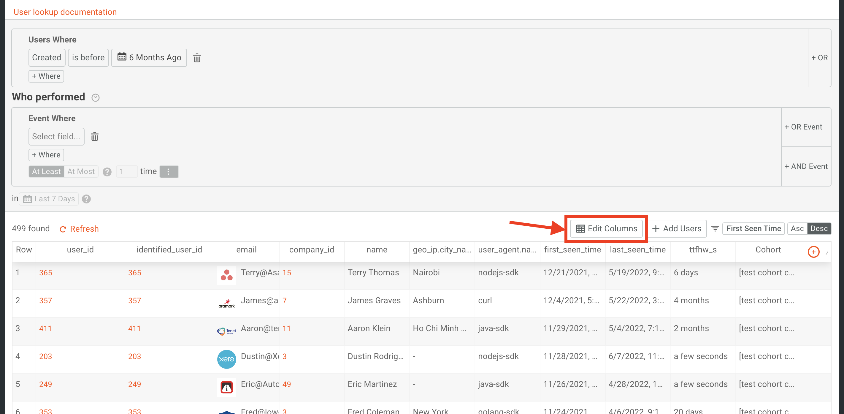 User/Company Lookup | Moesif Docs