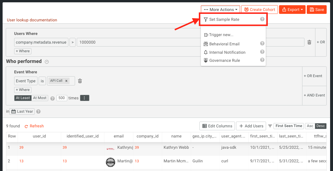 User/Company Lookup | Moesif Docs