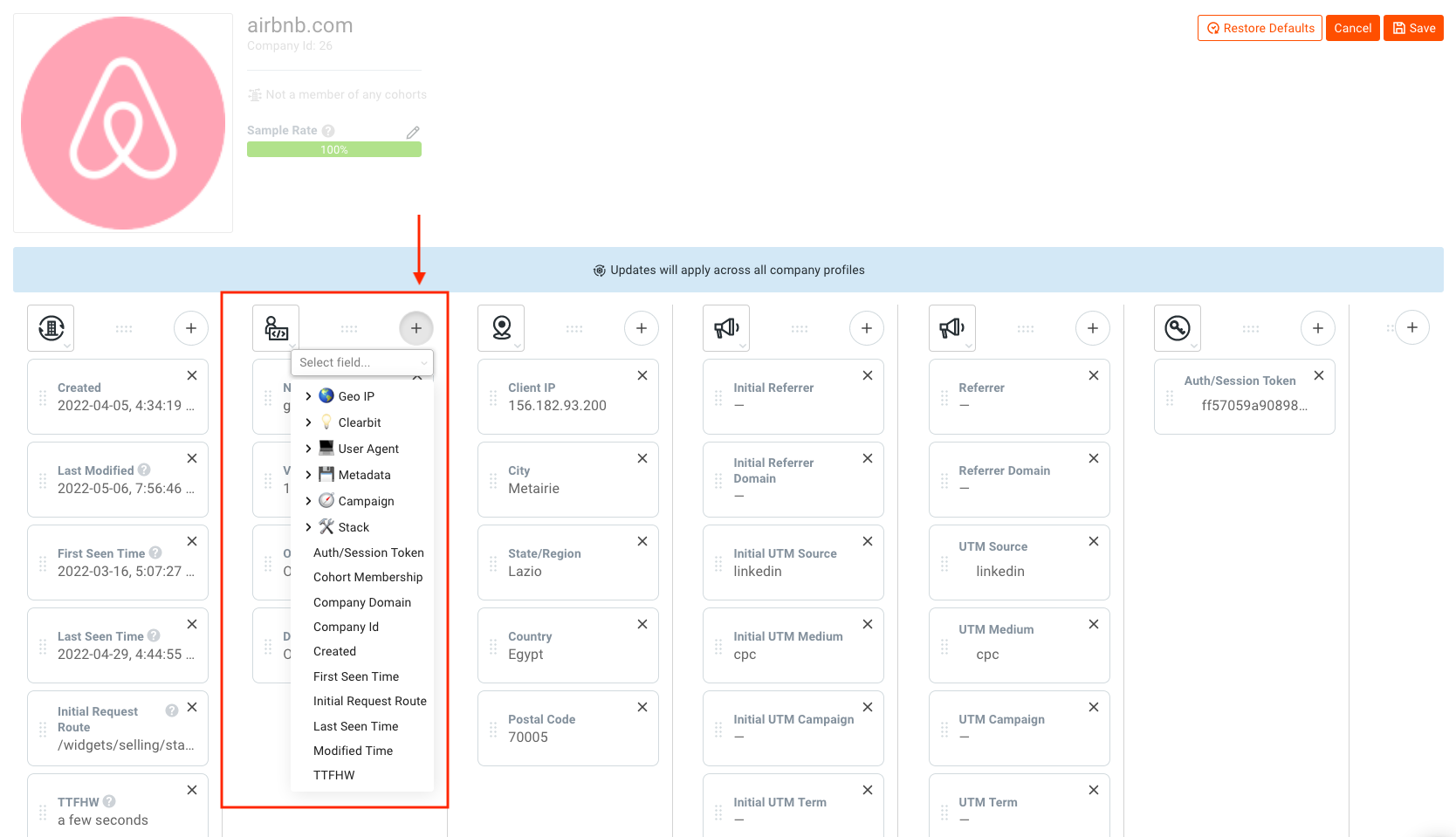 Profile View Moesif Docs