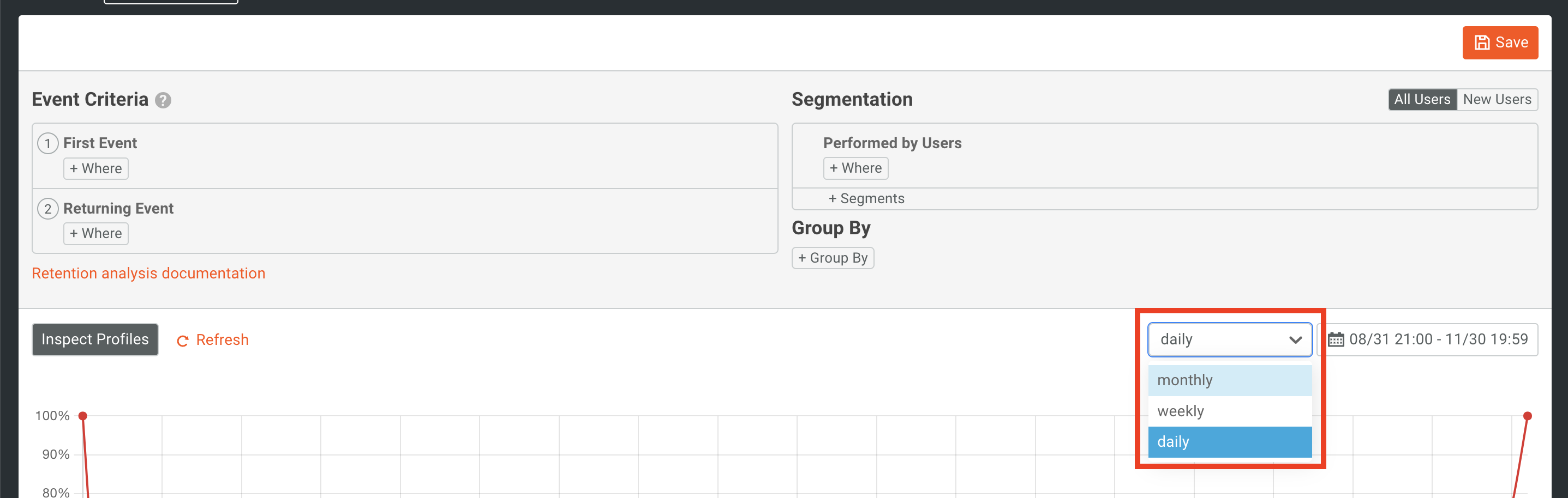 Cohort Retention Analysis | Moesif Docs