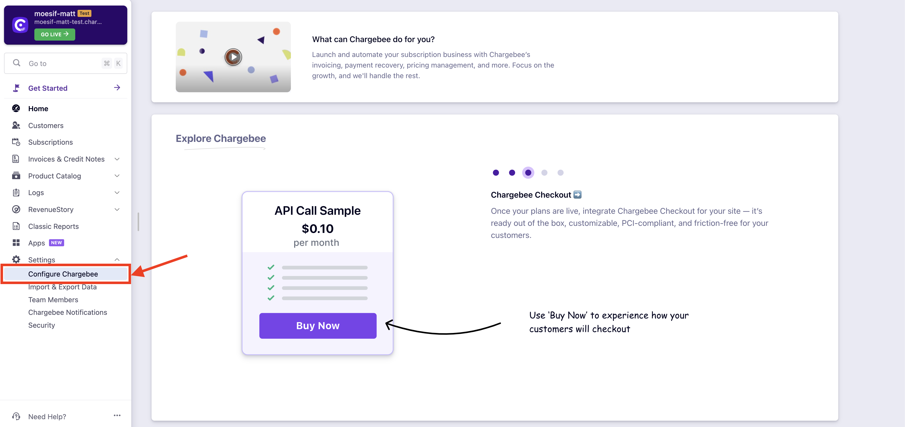 Creating a Billing Meter With Chargebee | Moesif Docs