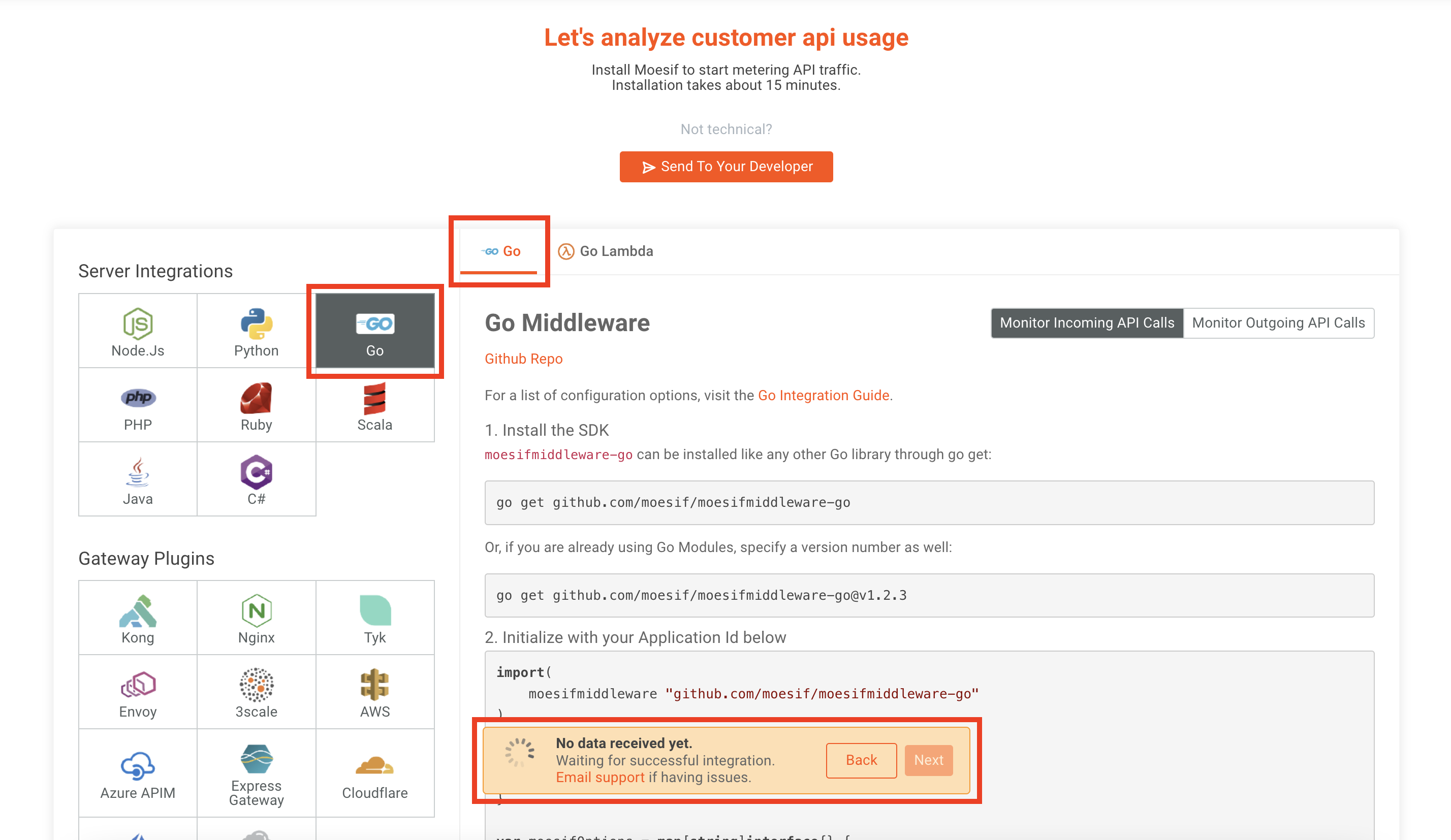 Integrating With Go Rest Apis Moesif Docs
