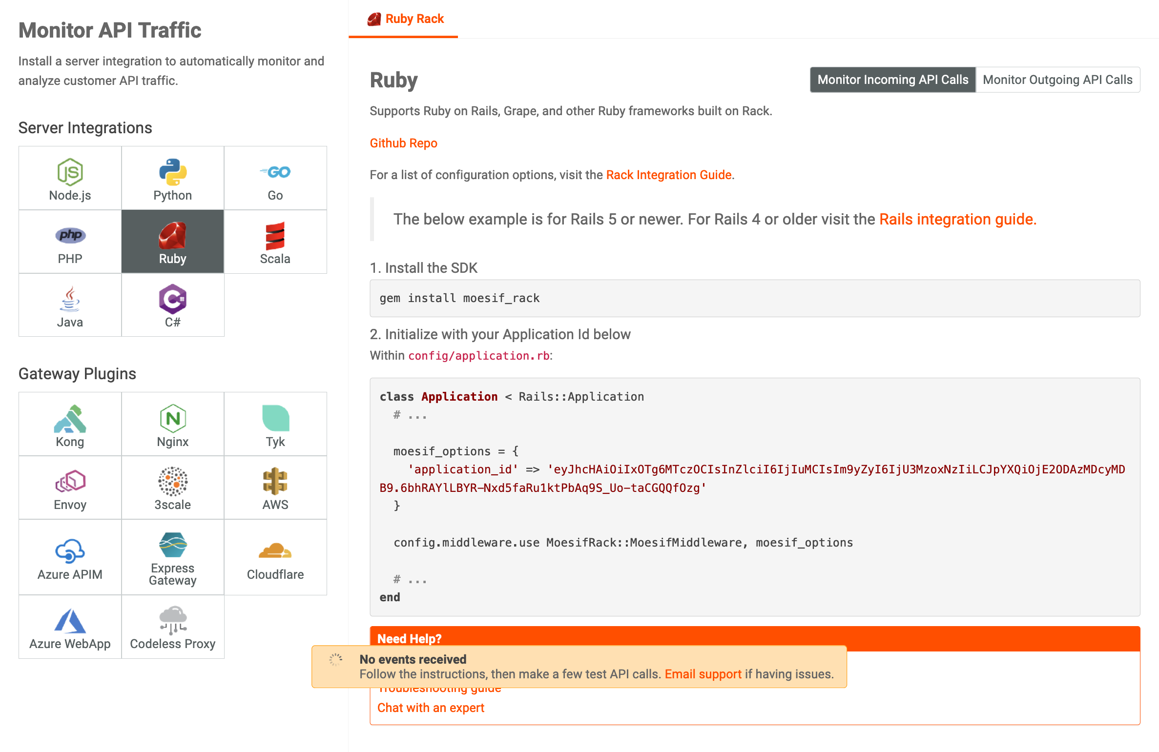 Integrating With Rails Ruby Rack Moesif Docs