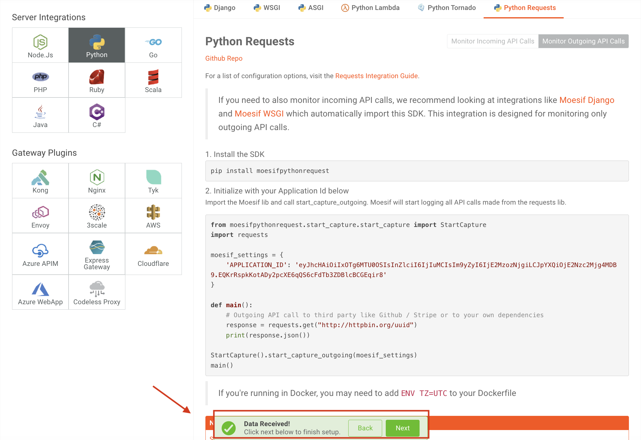 Integrating With Flask Python Moesif Docs